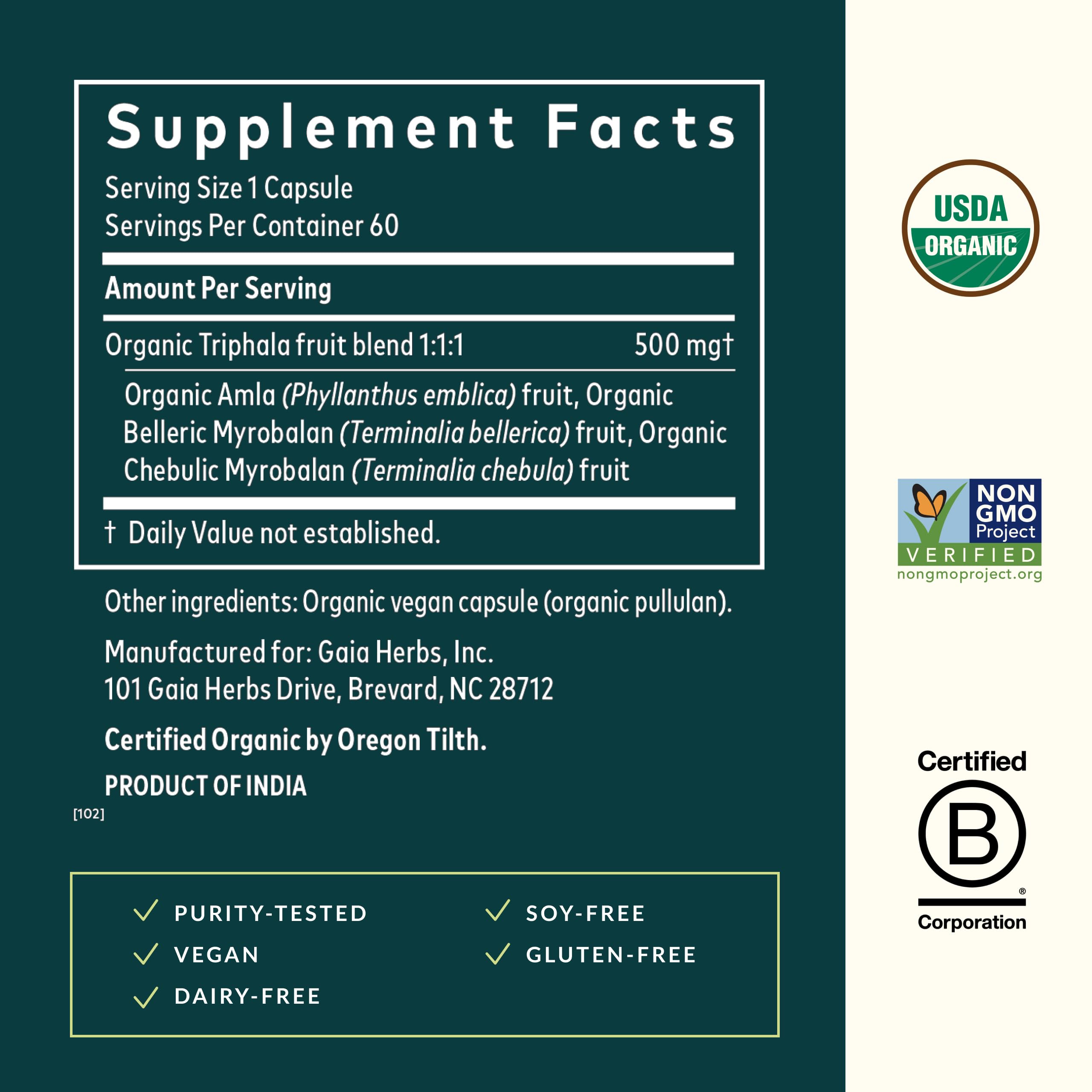 gentle detox with triphala capsules
