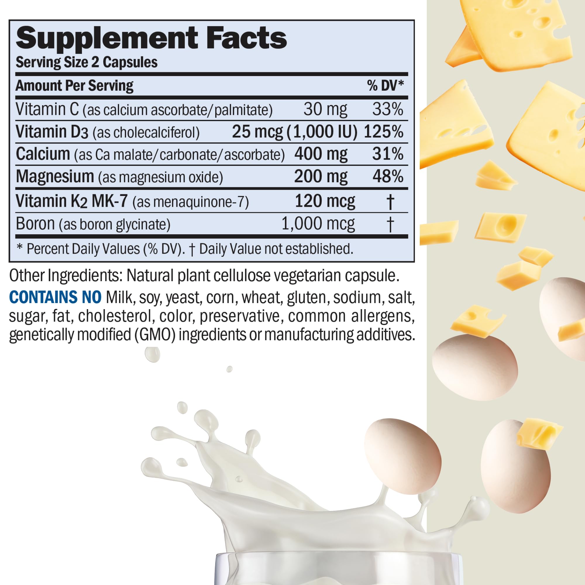 Gentle easy to swallow calcium capsules