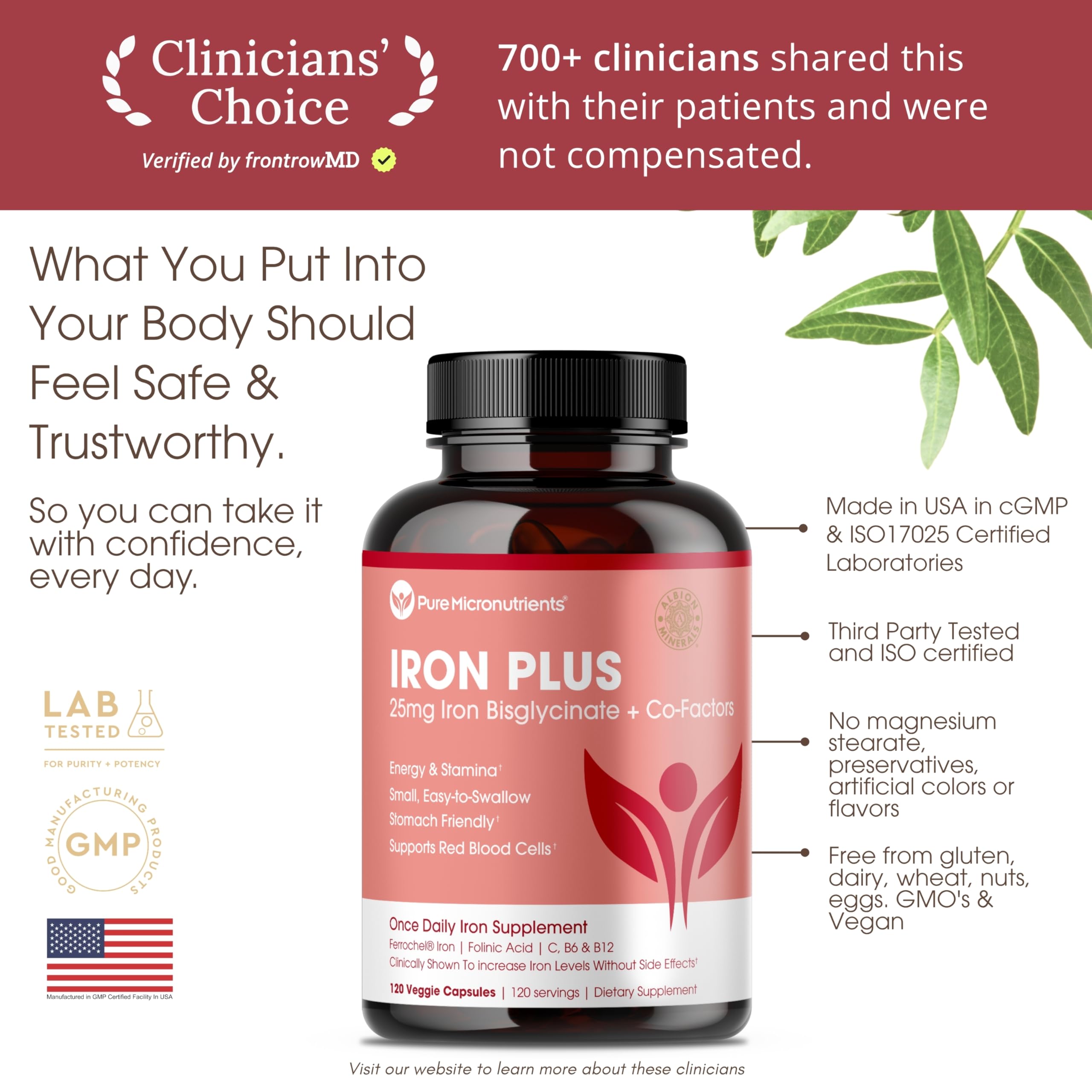 Gentle iron for sensitive stomachs