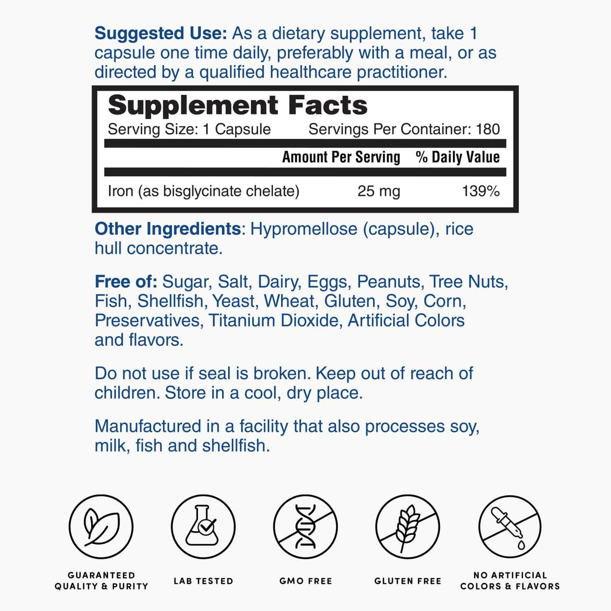 Gentle iron formula for sensitive stomachs
