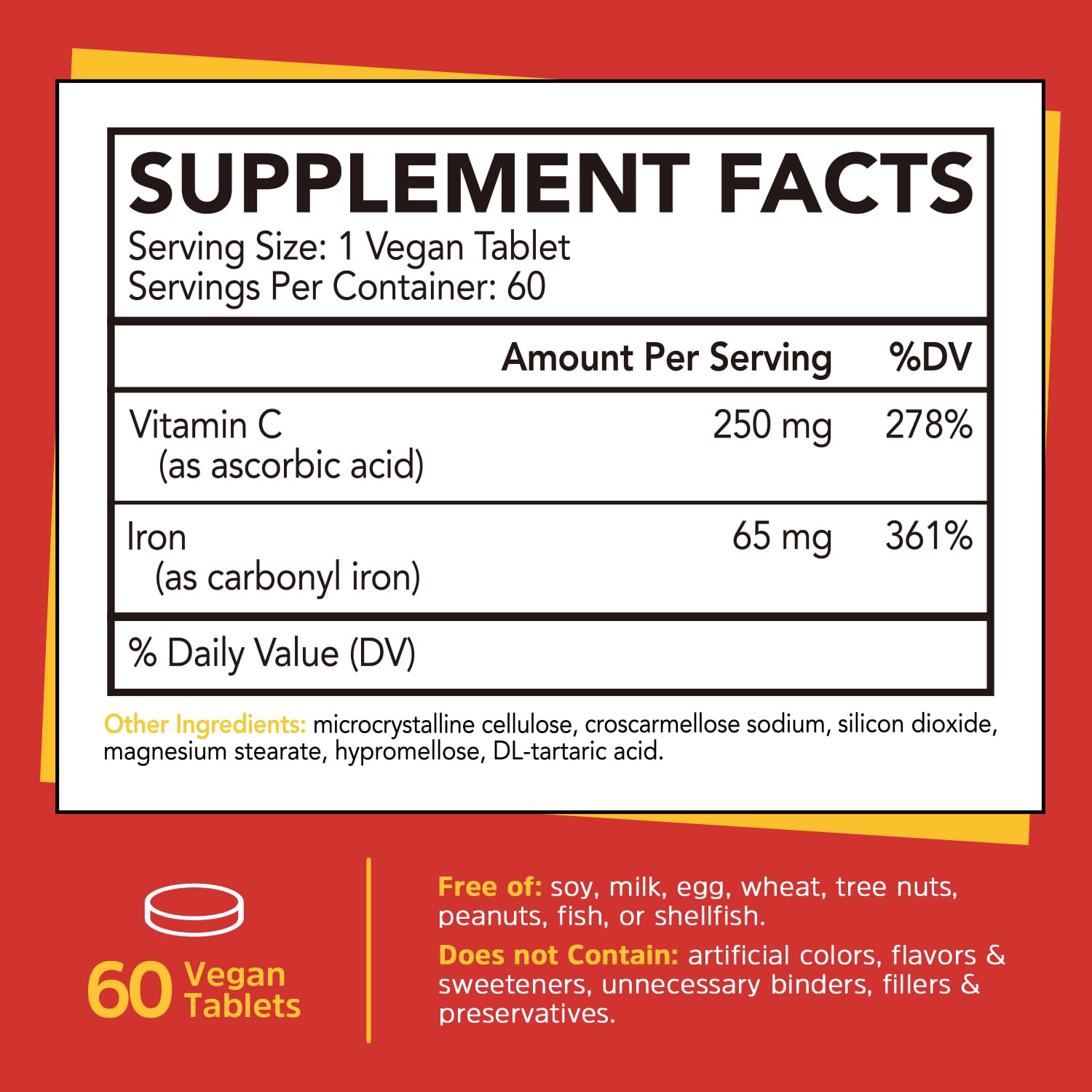 Gentle iron support for stomach health