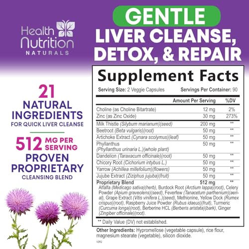gentle liver cleanse with silymarin