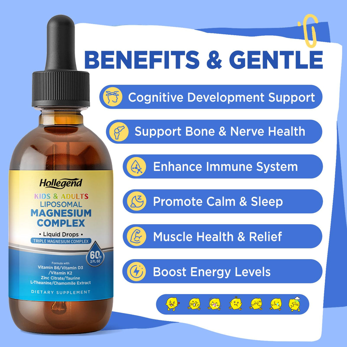 Gentle magnesium drops for relaxation