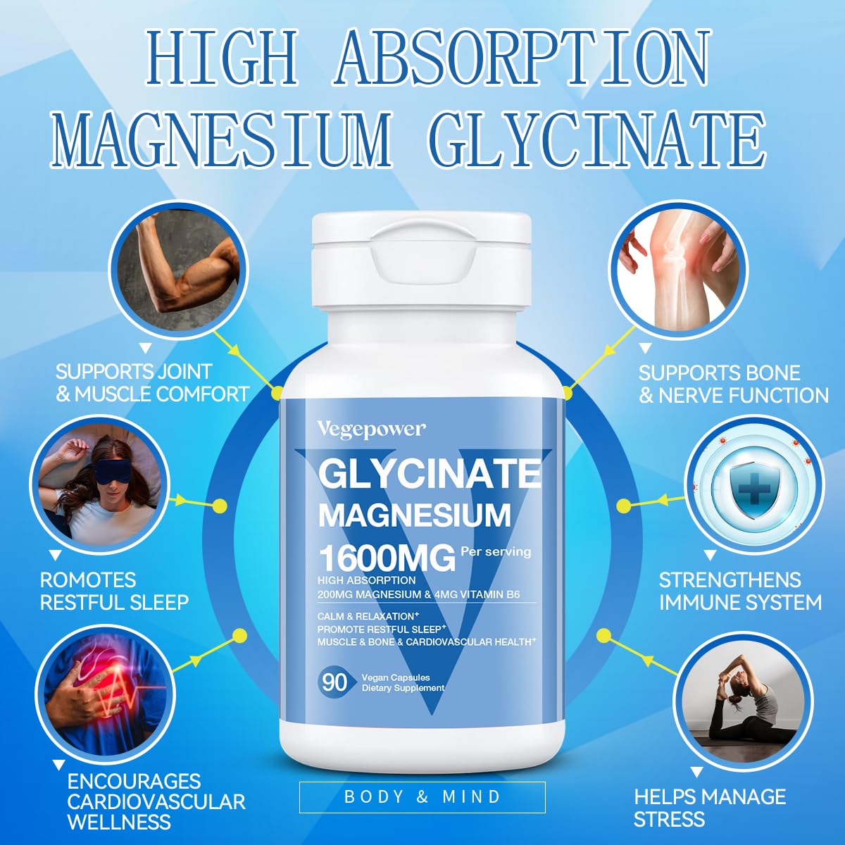 gentle magnesium glycinate on stomach