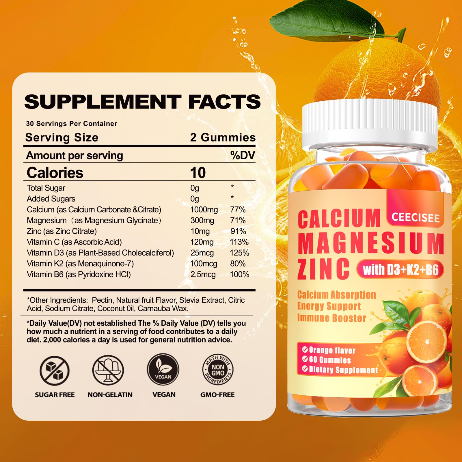 gentle on stomach calcium gummies