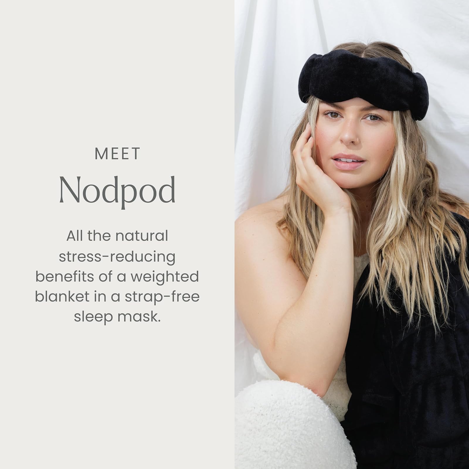 gentle pressure eye mask for better sleep