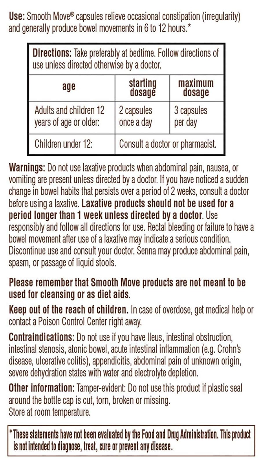 Gentle relief for occasional constipation