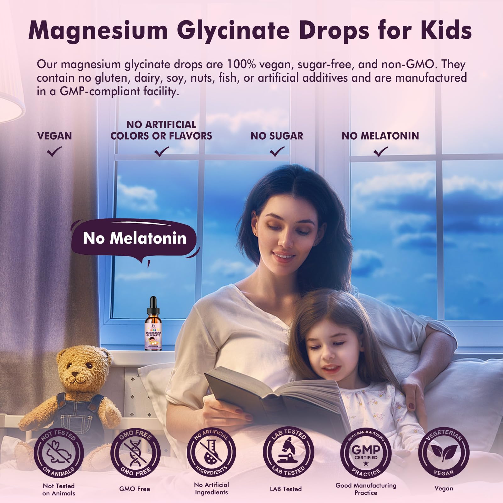 Gentle sleep support with magnesium