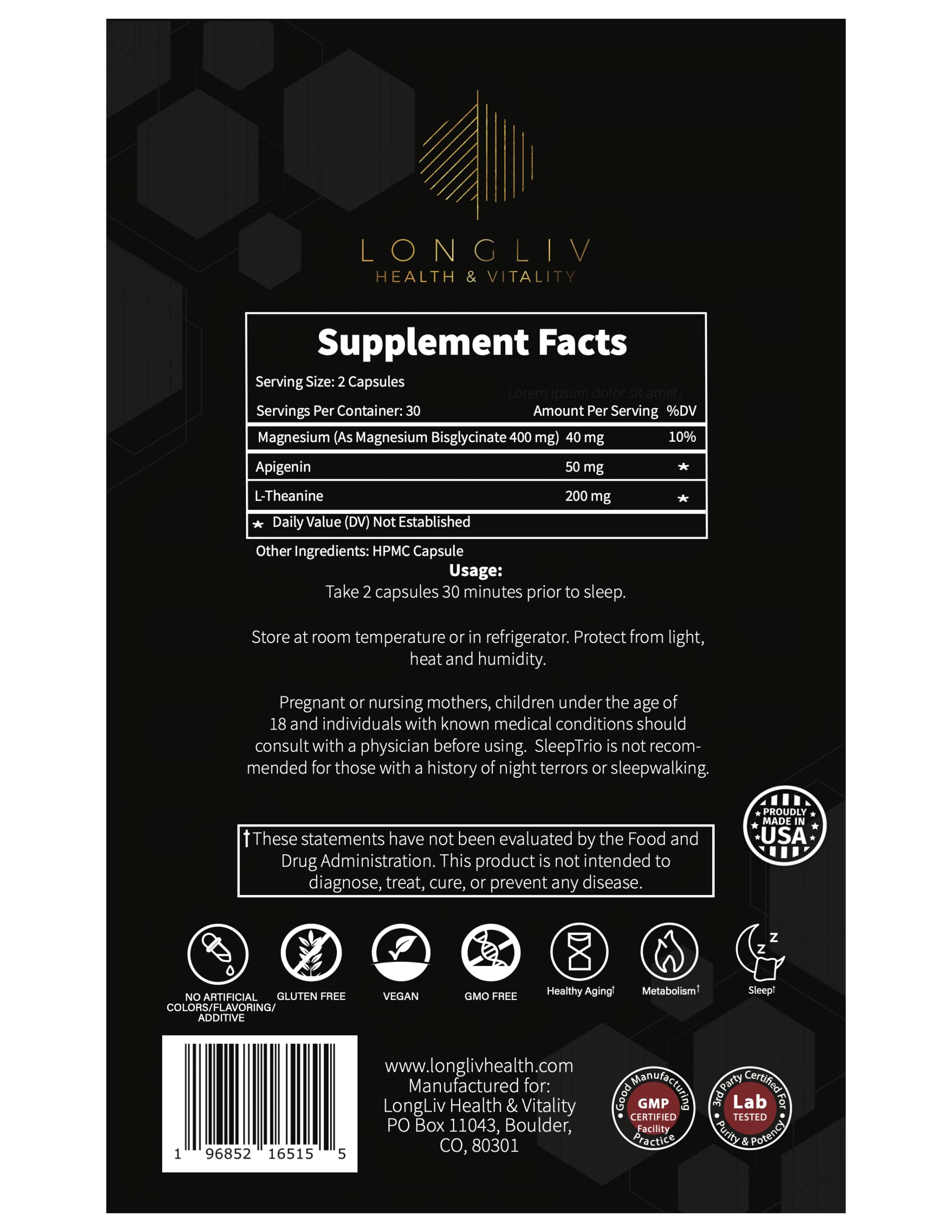 Gentle sleep support without melatonin