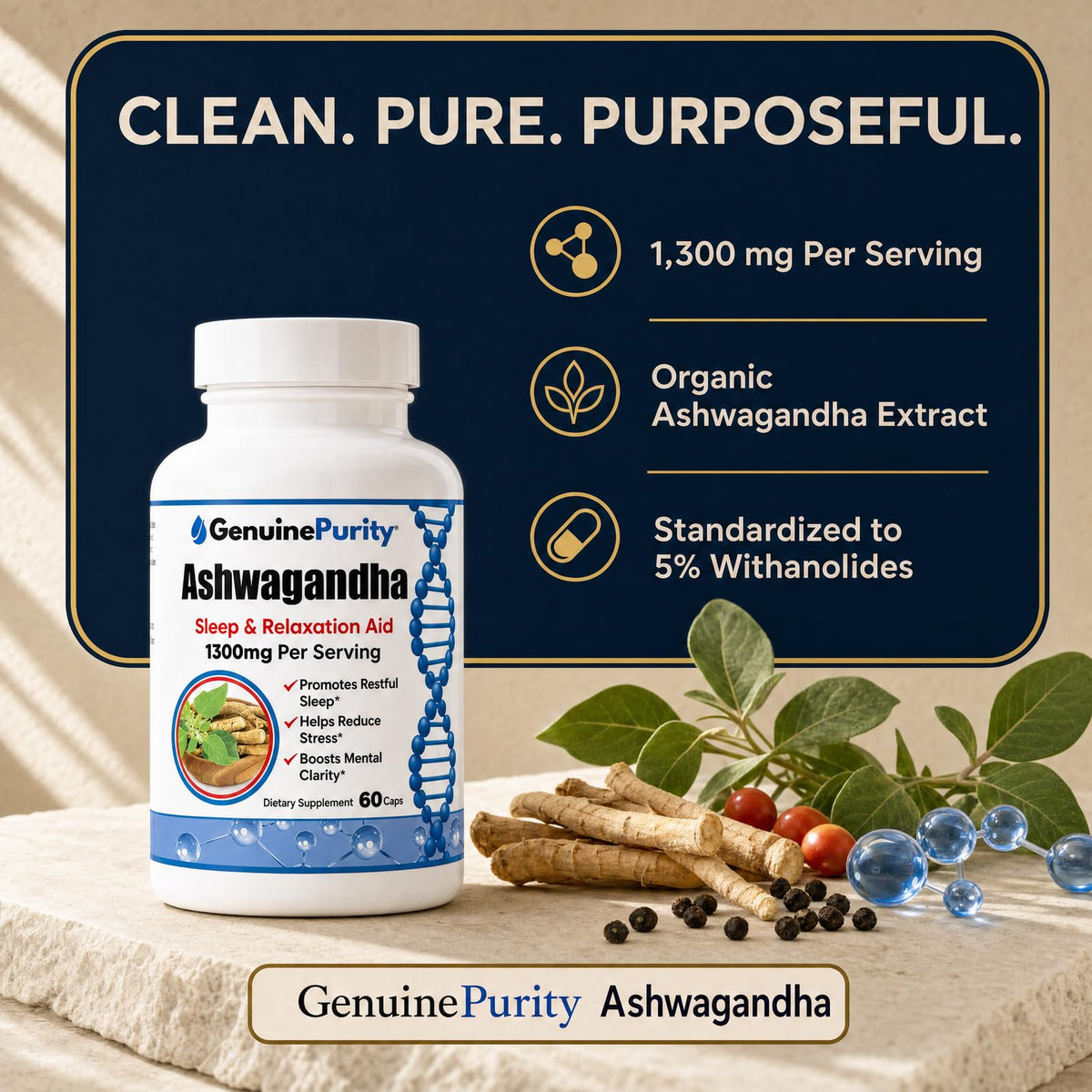 GenuinePurity Ashwagandha for better sleep