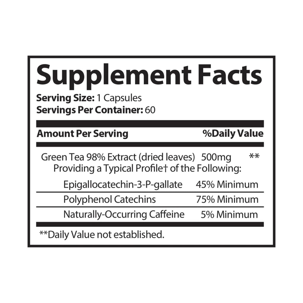 GenuinePurity green tea capsules for wellness