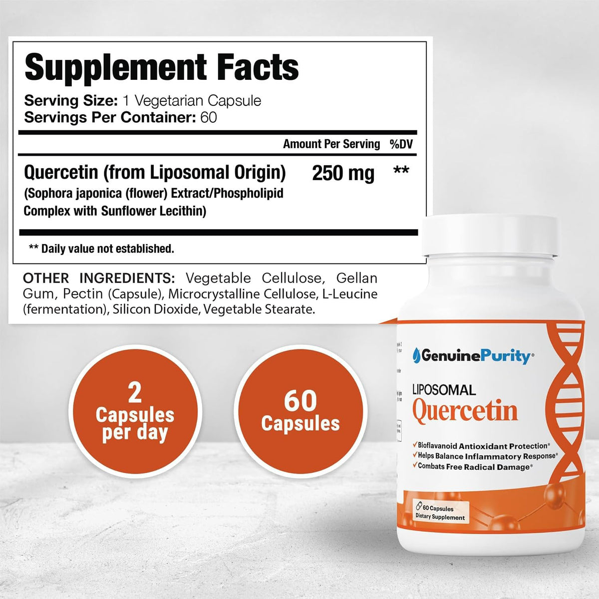 GenuinePurity Quercetin antioxidant benefits