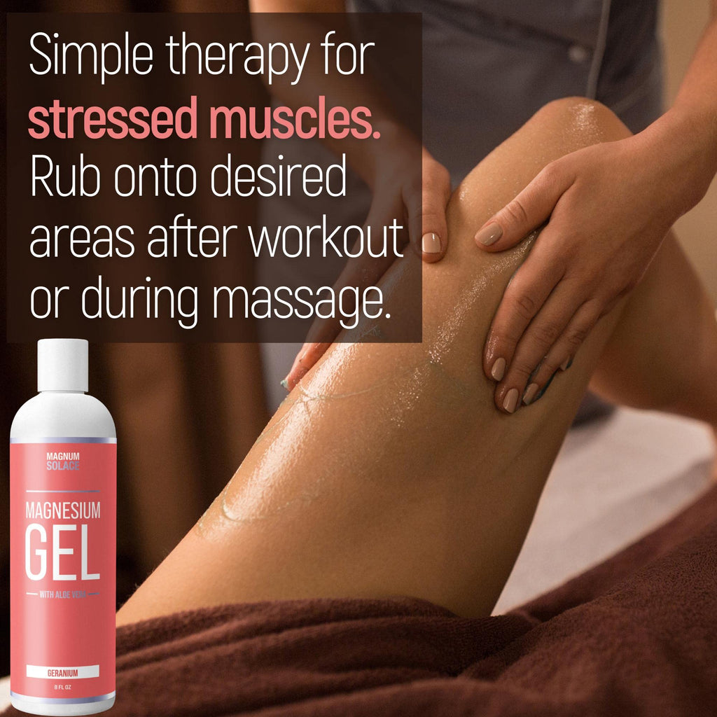 geranium scented magnesium body gel
