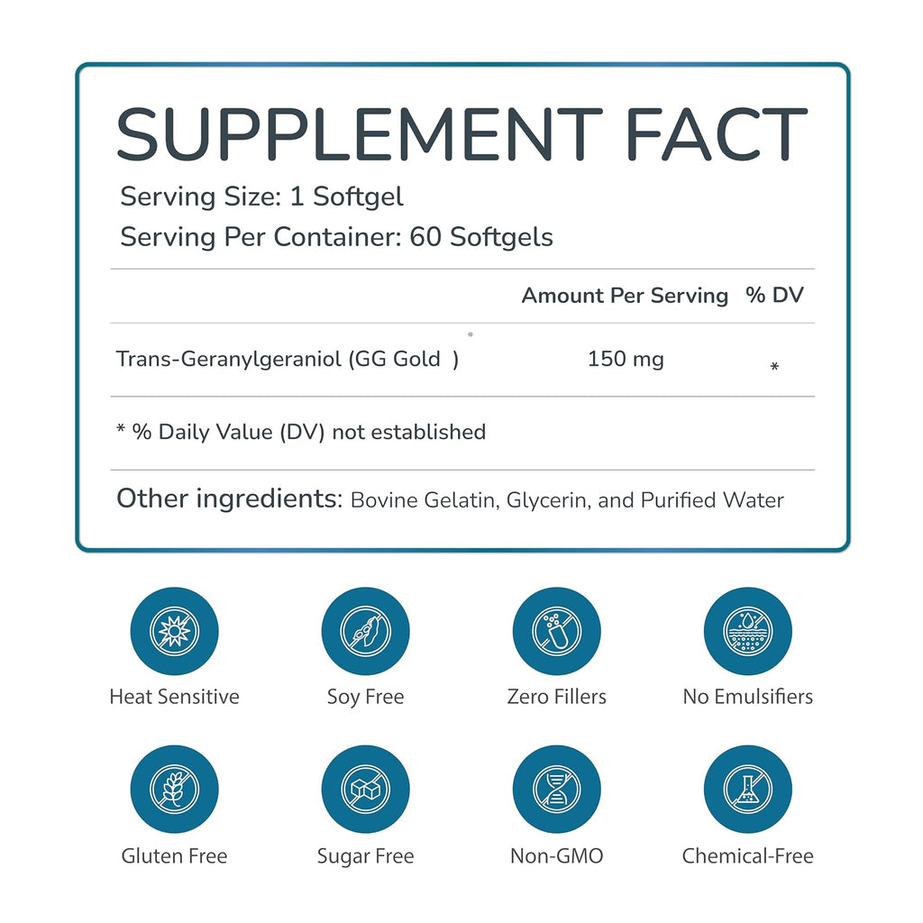 geranylgeraniol GG 150 mg benefits
