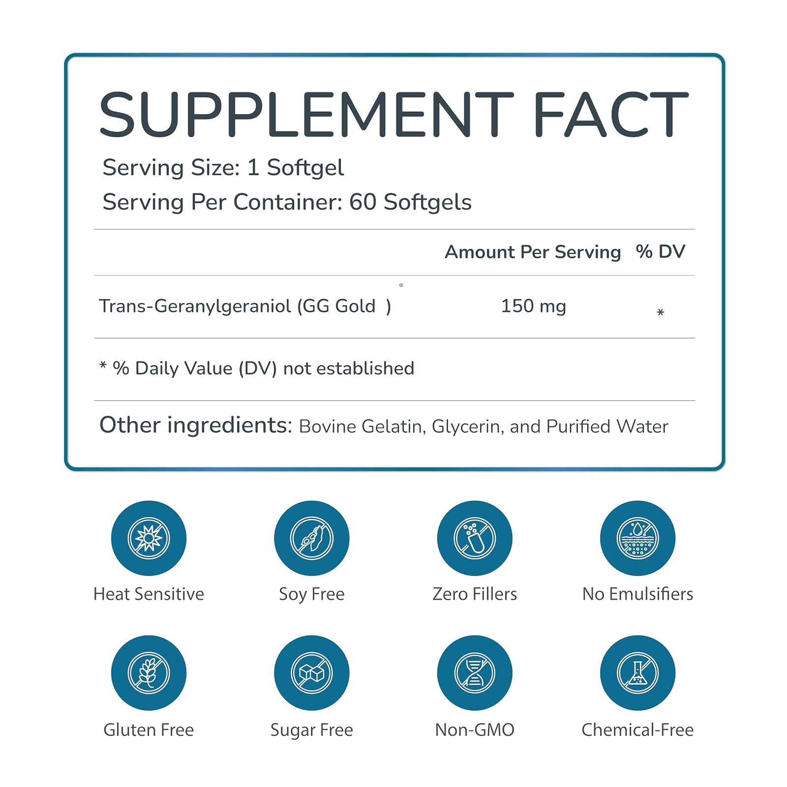 geranylgeraniol GG 150 mg benefits