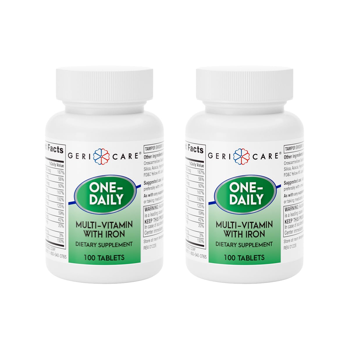 GeriCare blended vitamin & mineral supplements for energy