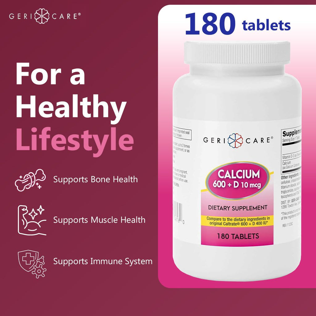 GeriCare calcium citrate for better absorption