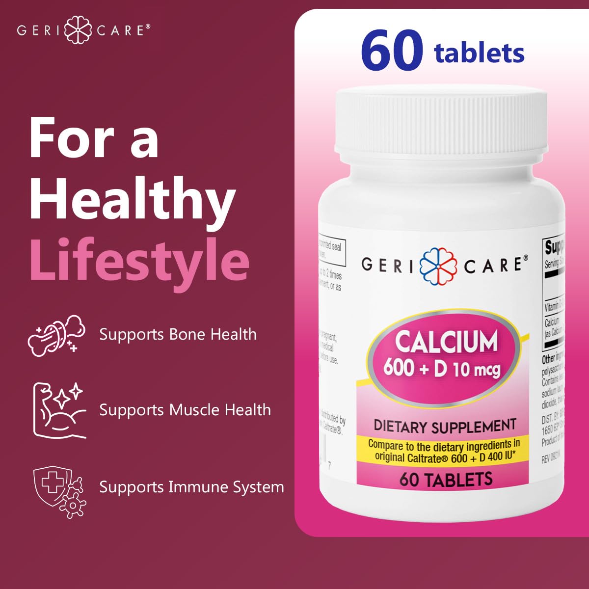 GeriCare Calcium for improved bone density