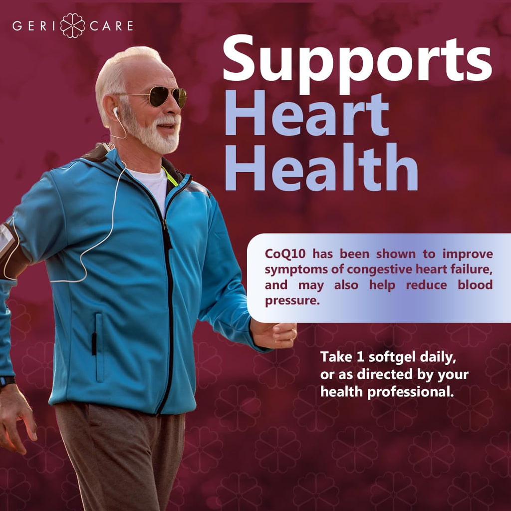 GeriCare CoQ10 30 softgels dietary supplement