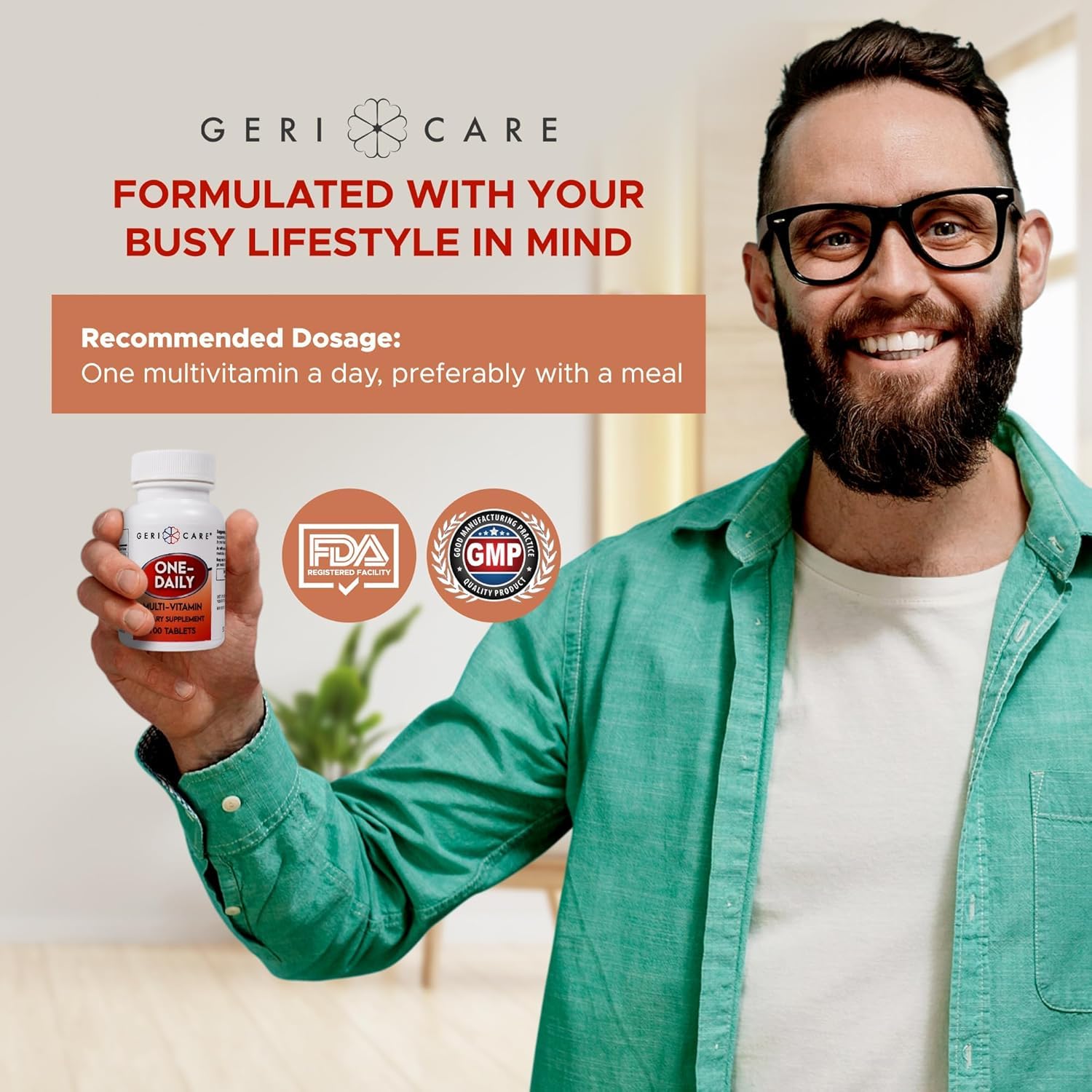 GeriCare gummy multivitamin for easy intake