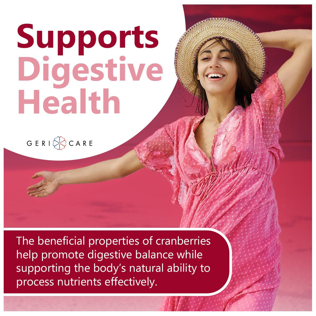 GeriCare herbal cranberry gummy benefits