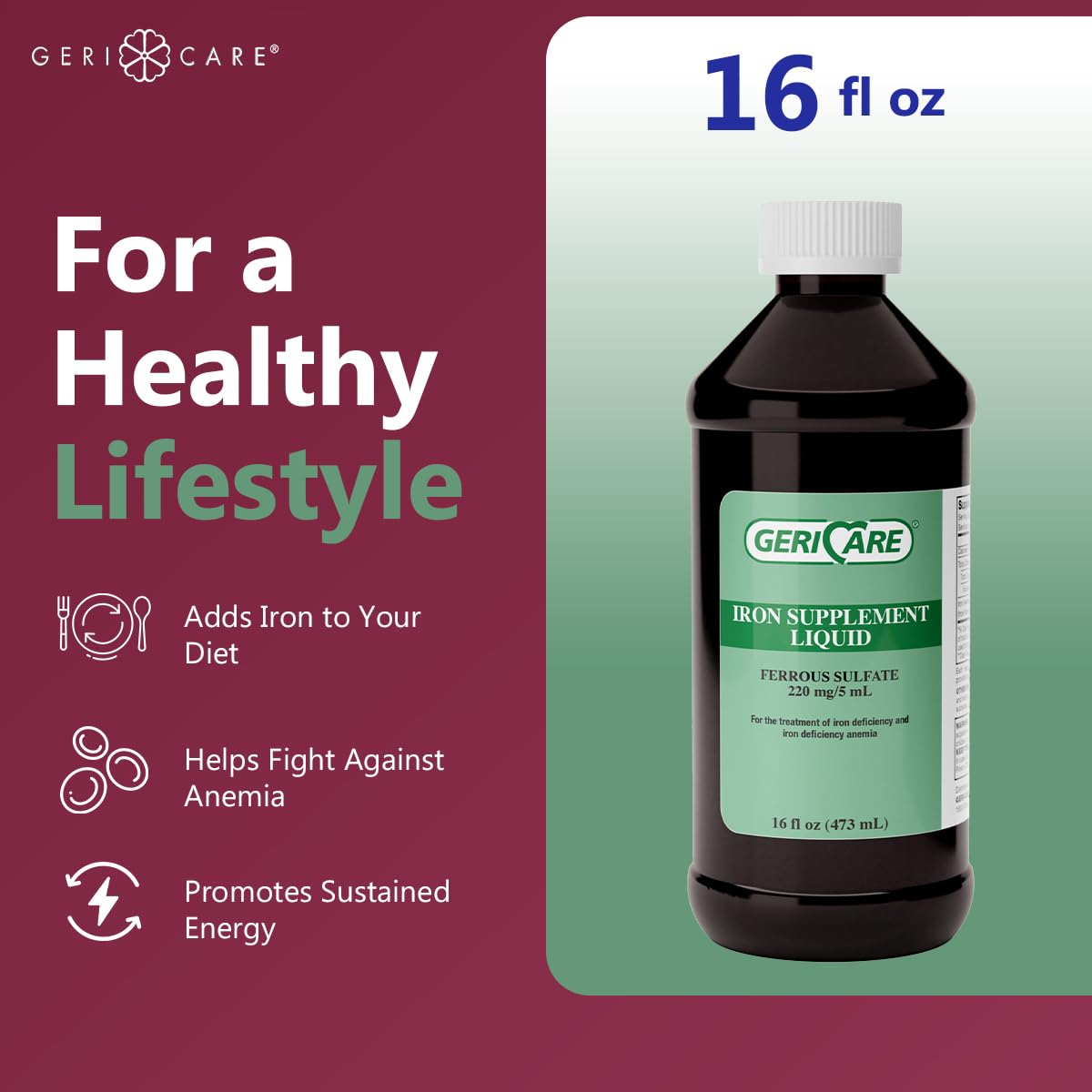 GeriCare iron for energy support