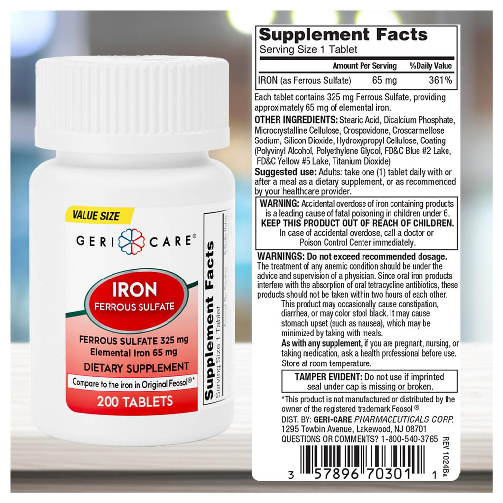 GeriCare iron supplement for women