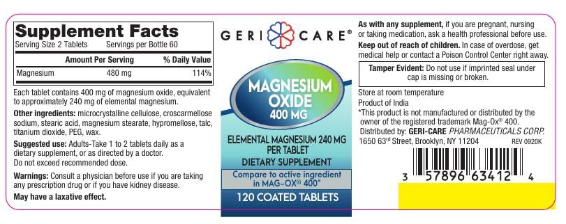 GeriCare magnesium oxide for heart health
