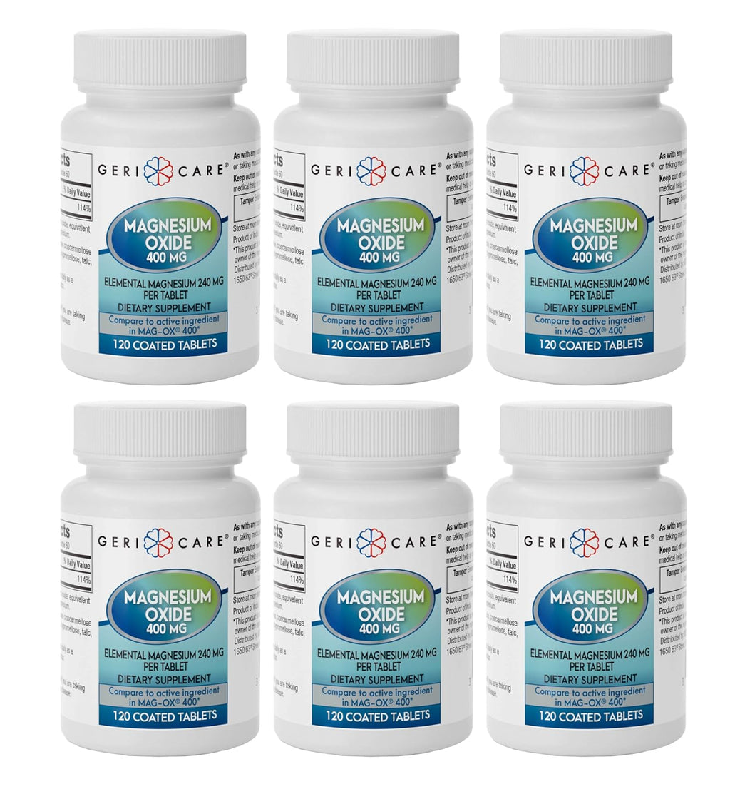 GeriCare magnesium oxide tablets for relaxation