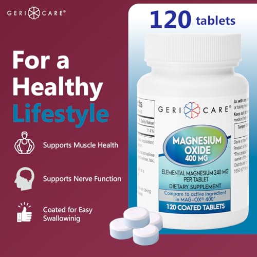 GeriCare magnesium tablets for energy boost