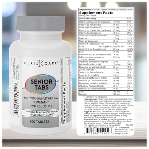GeriCare tablets for daily nutrition