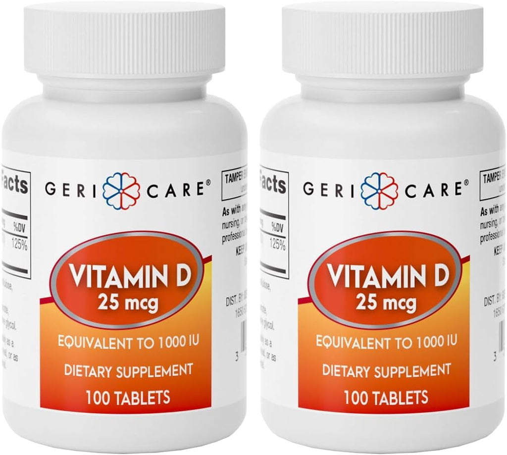 GeriCare vitamin D 25 mcg tablets