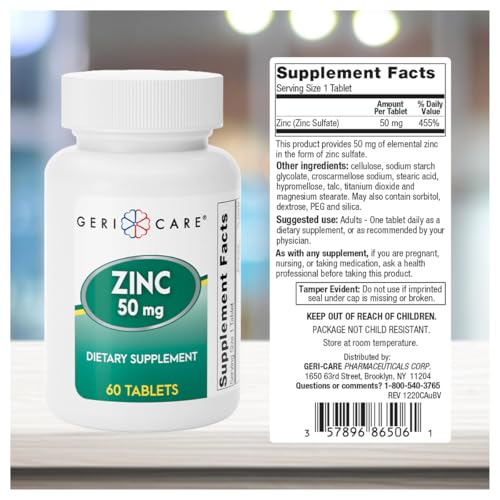 GeriCare zinc for overall health