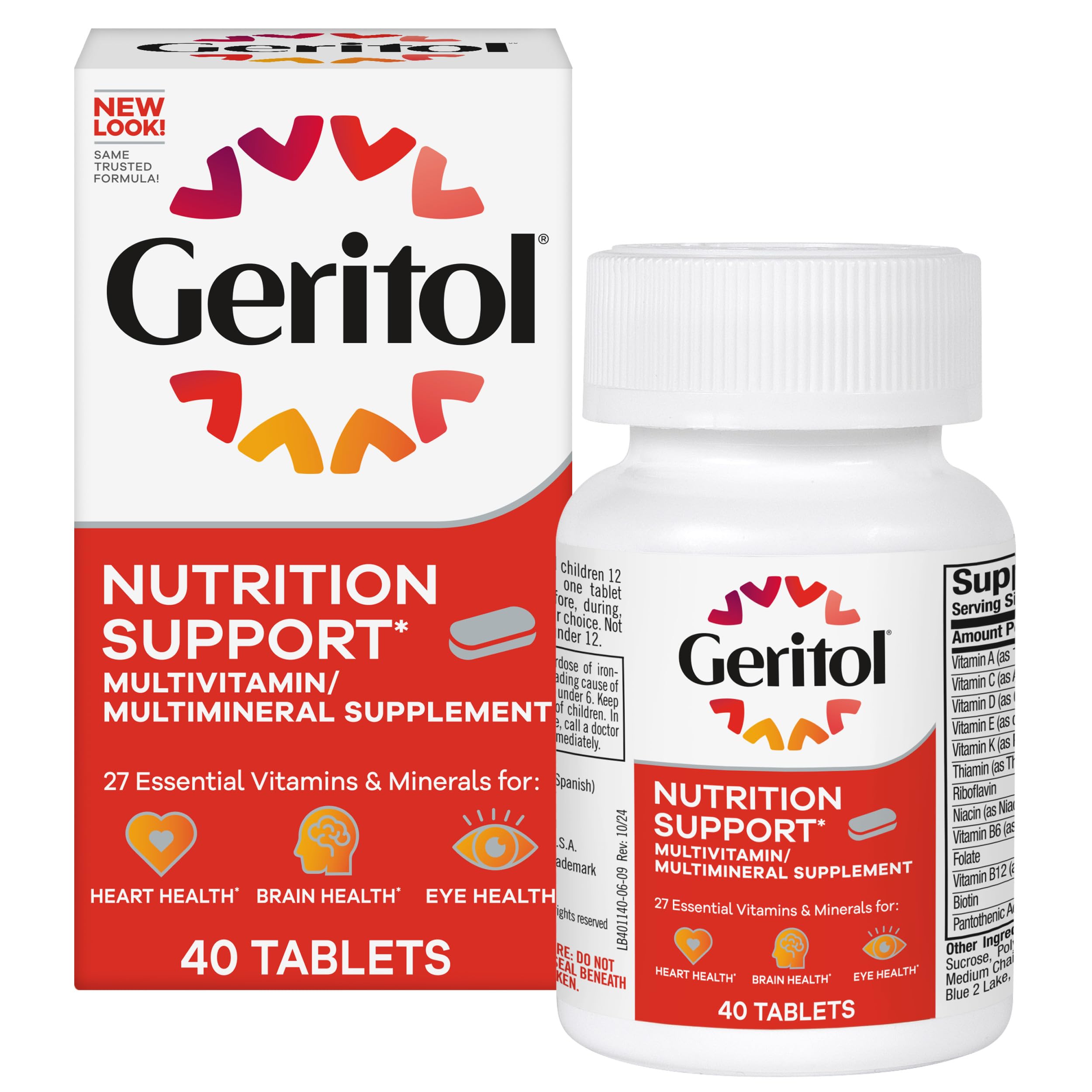 Geritol blended vitamin & mineral supplements