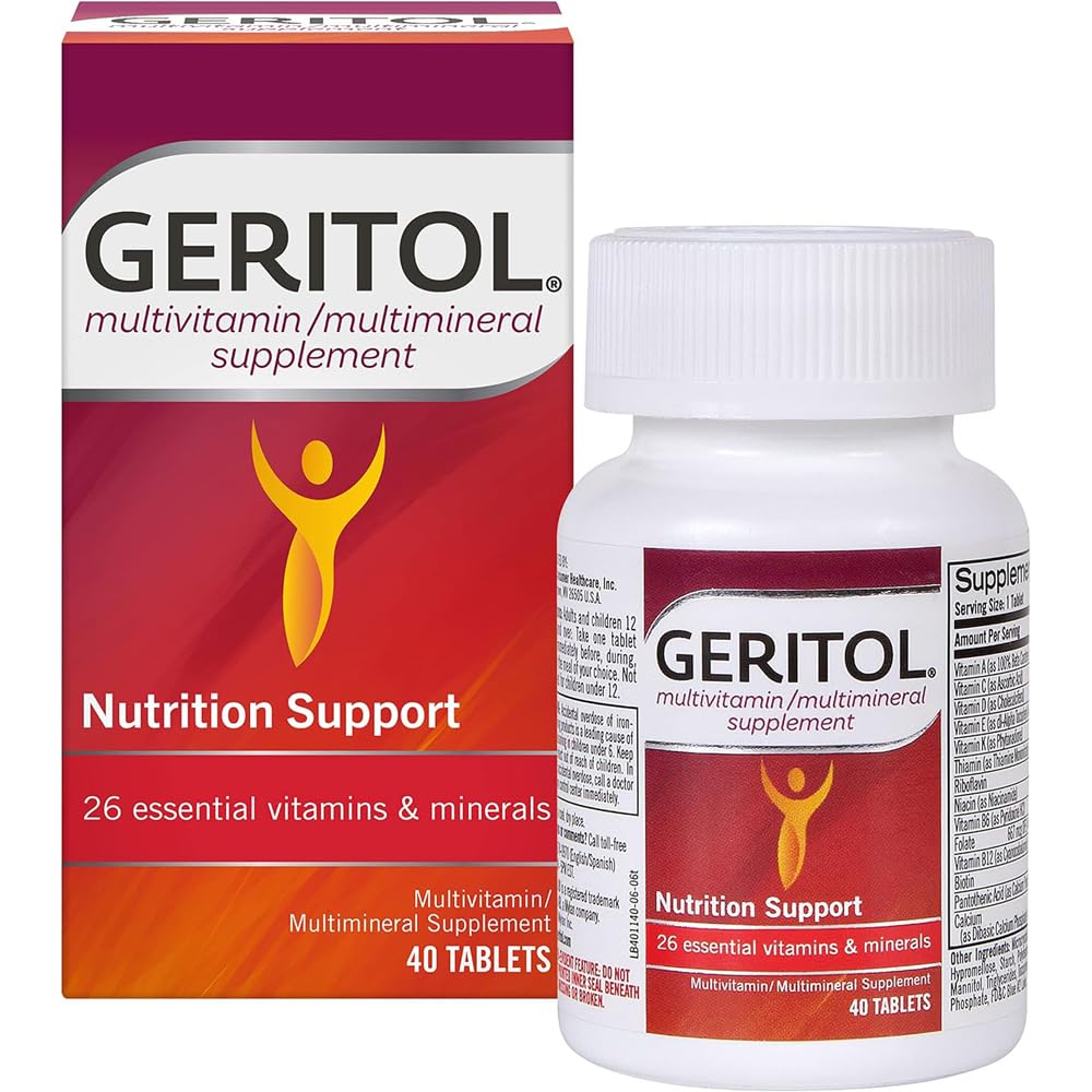 Geritol blended vitamin support tablets