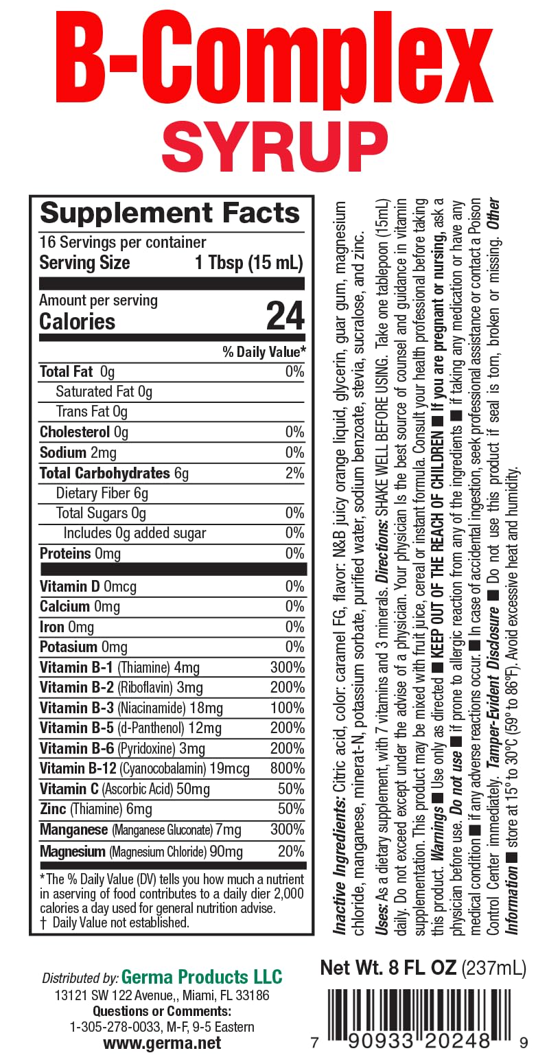 Germa B-Complex syrup for better mood