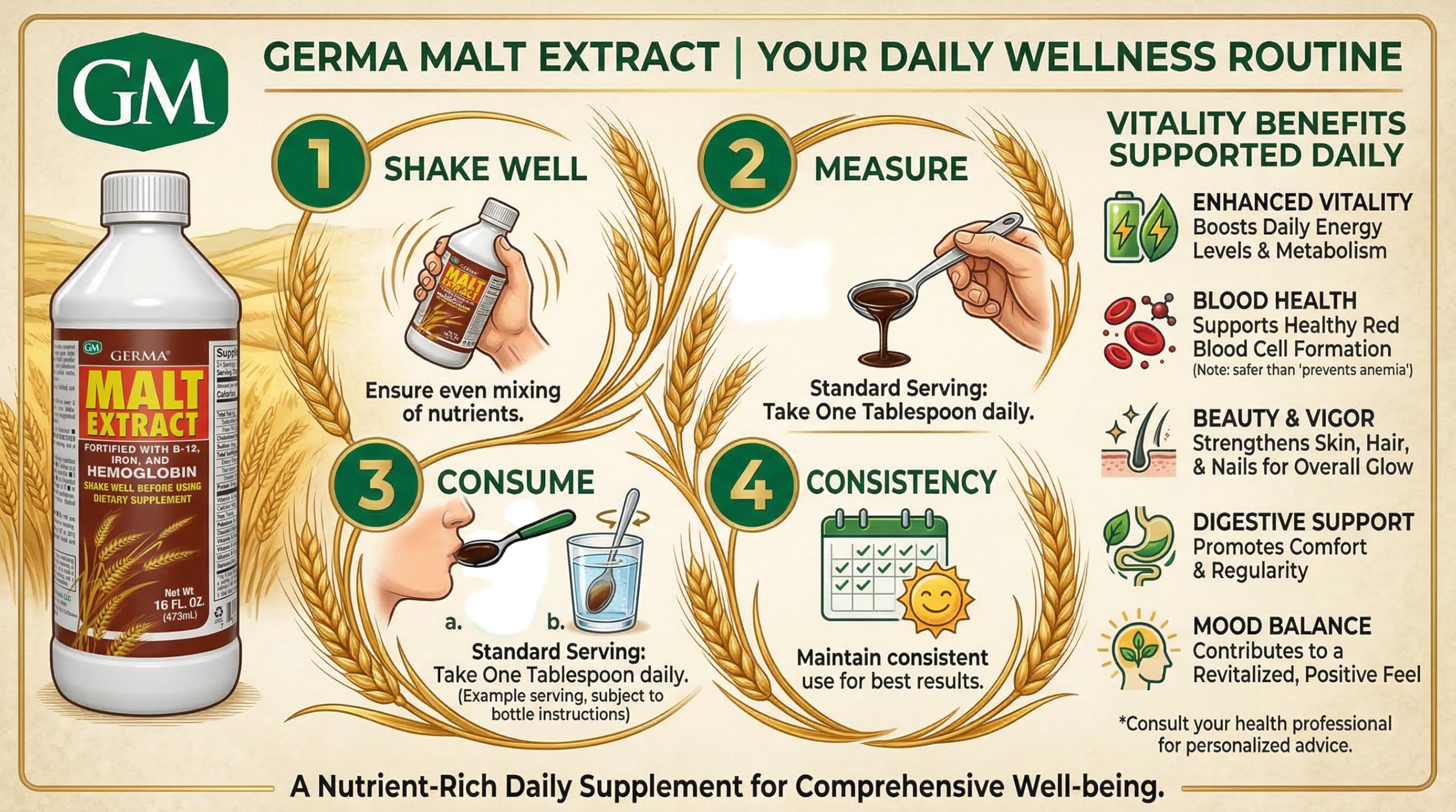 Germa Malt Extract for daily nutrition