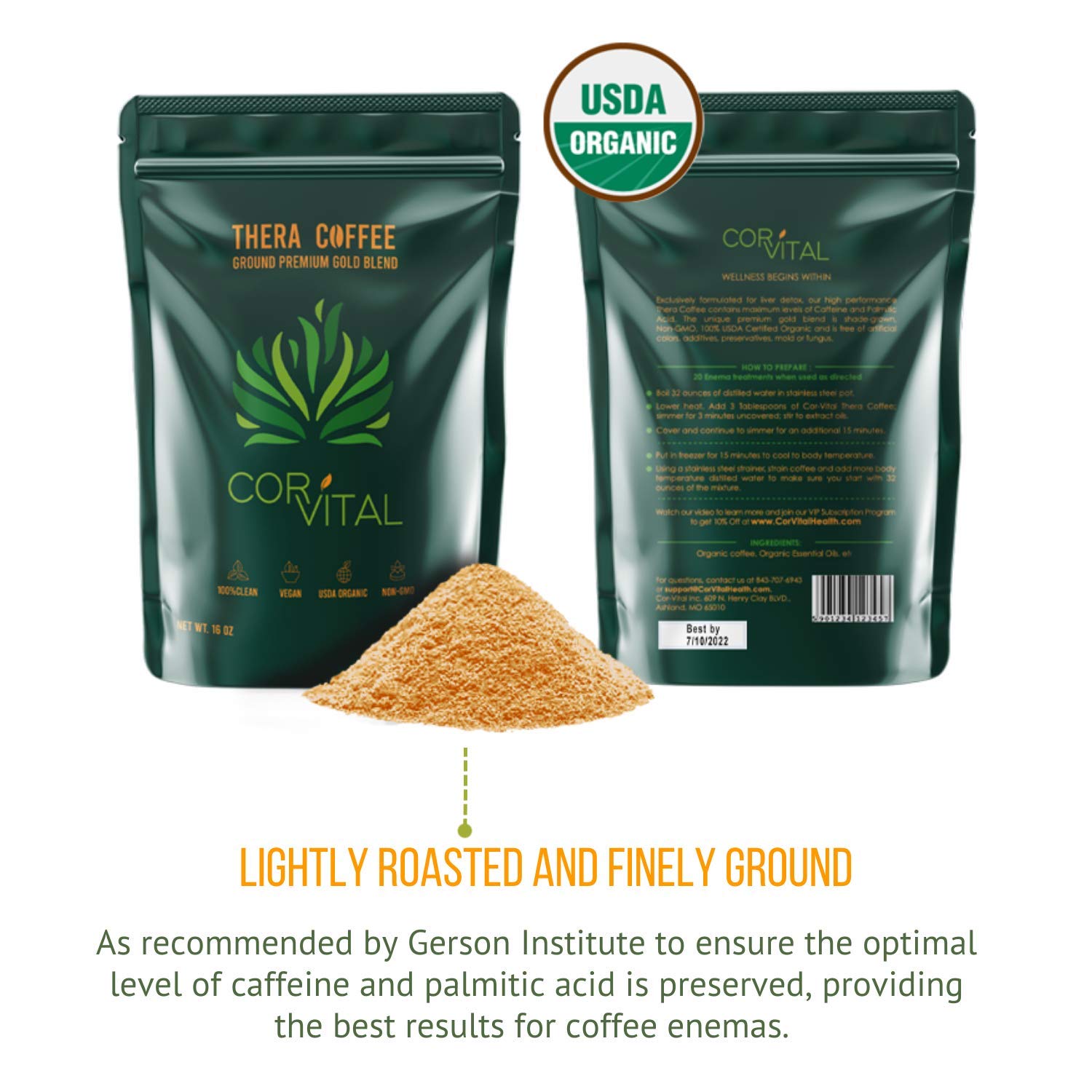 Gerson approved detox coffee roast