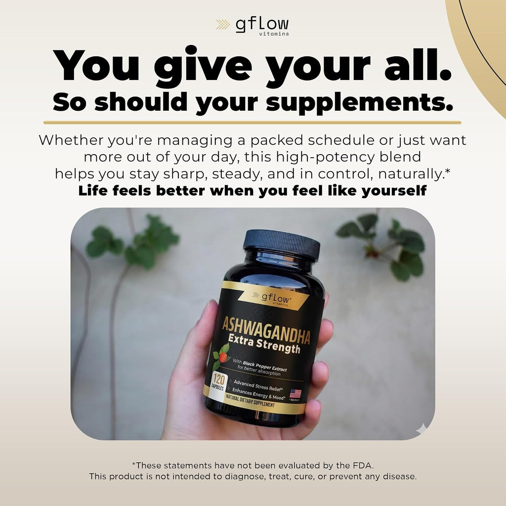 gflow ashwagandha capsules for mood support