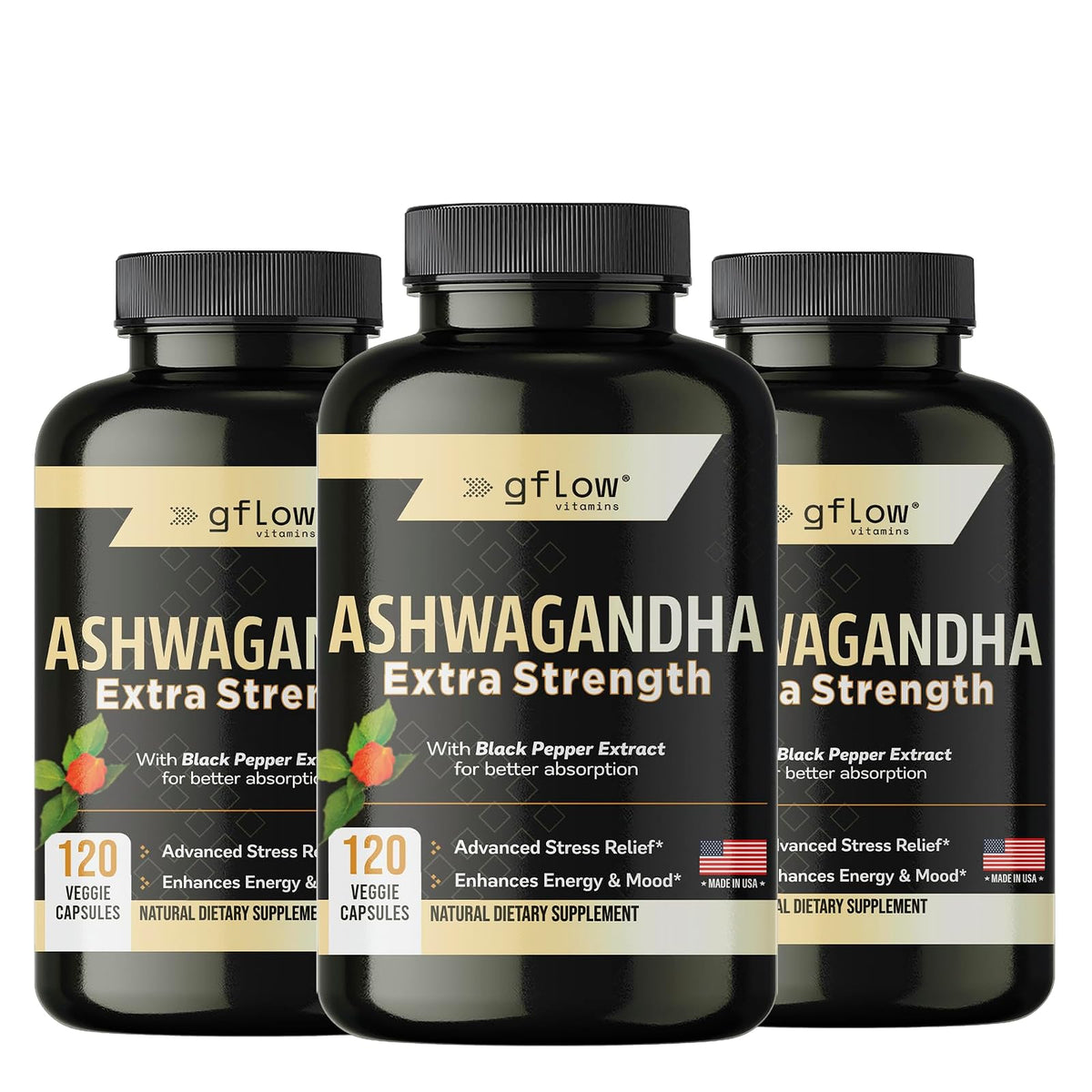 gflow ashwagandha capsules for stress relief
