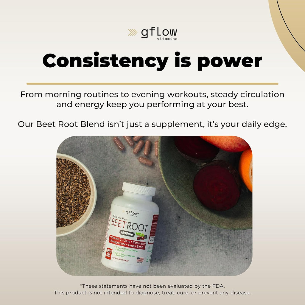 gflow beet root for heart health