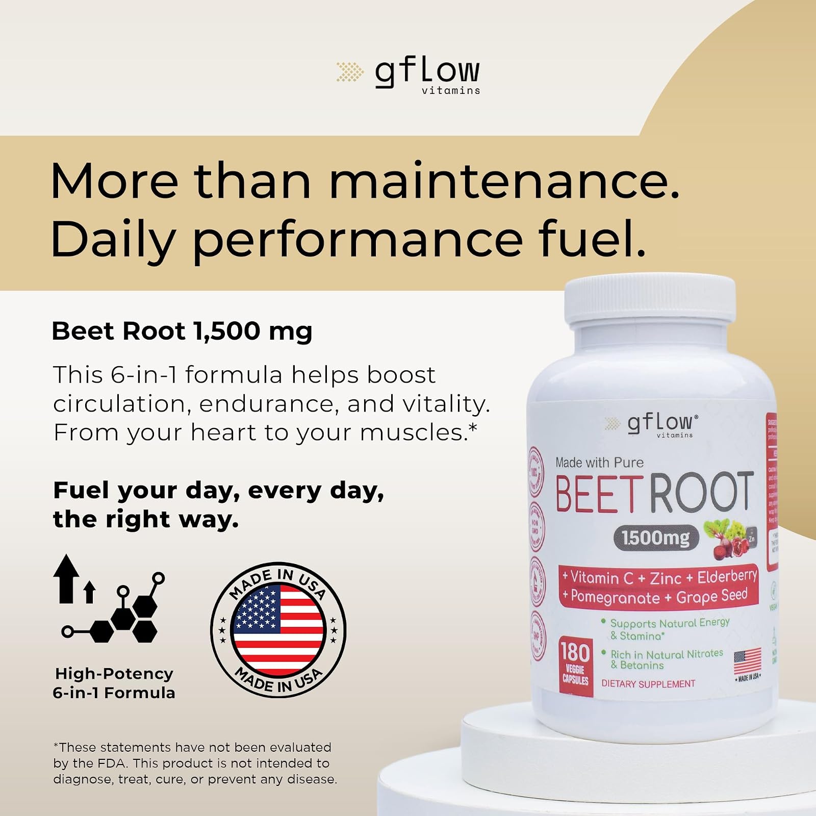 gflow beet root vegetarian capsules benefits