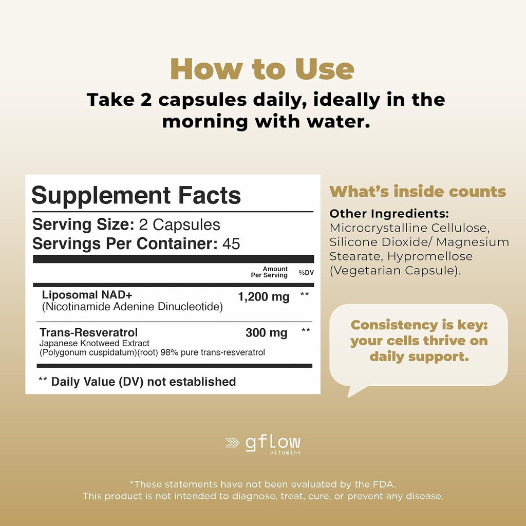 gflow NAD+ for enhanced vitality