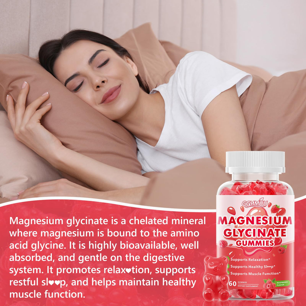 GGMMUU magnesium gummies for muscle support