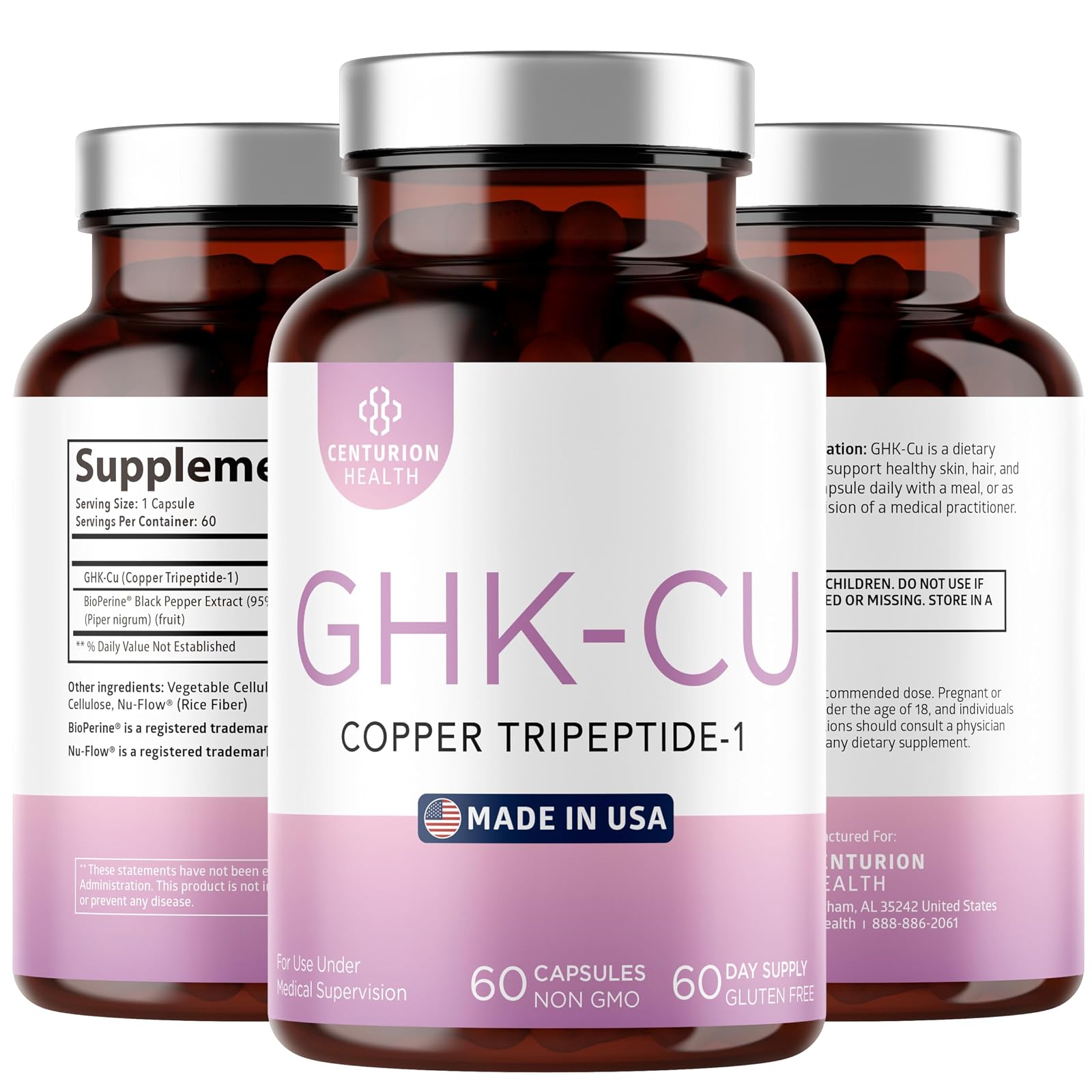 GHK-Cu copper peptide capsules