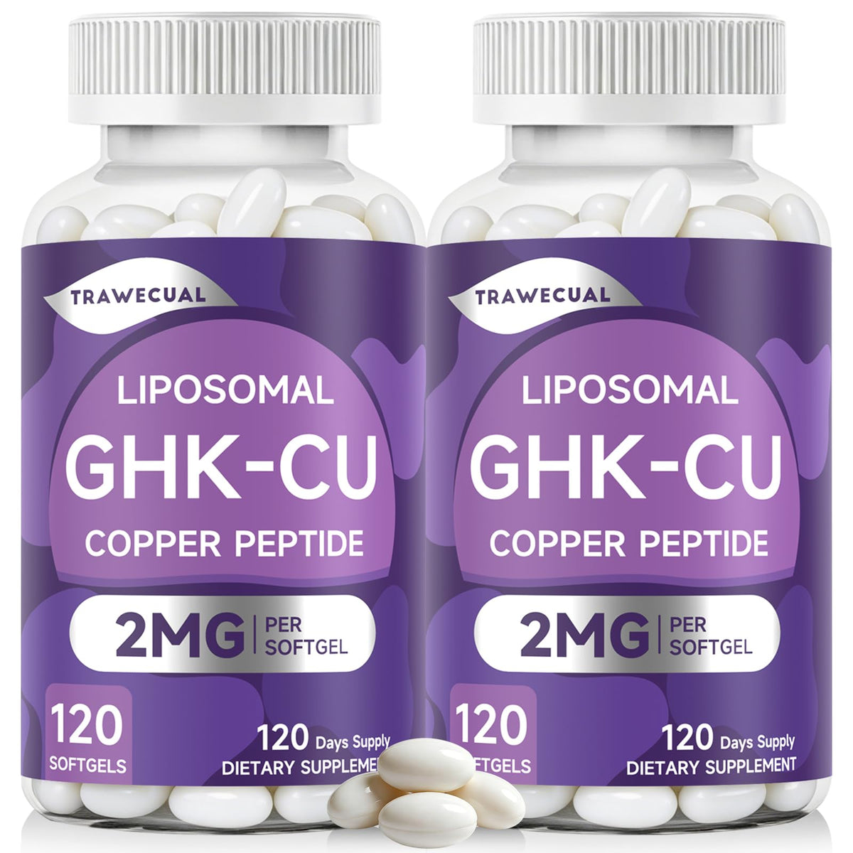 GHK-Cu peptide softgels for skin