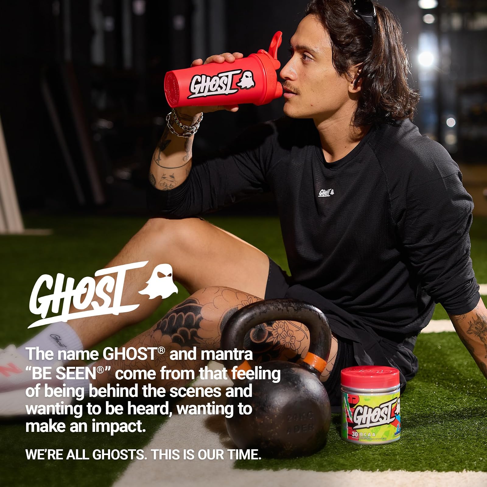 GHOST Blue Raspberry BCAA supplement