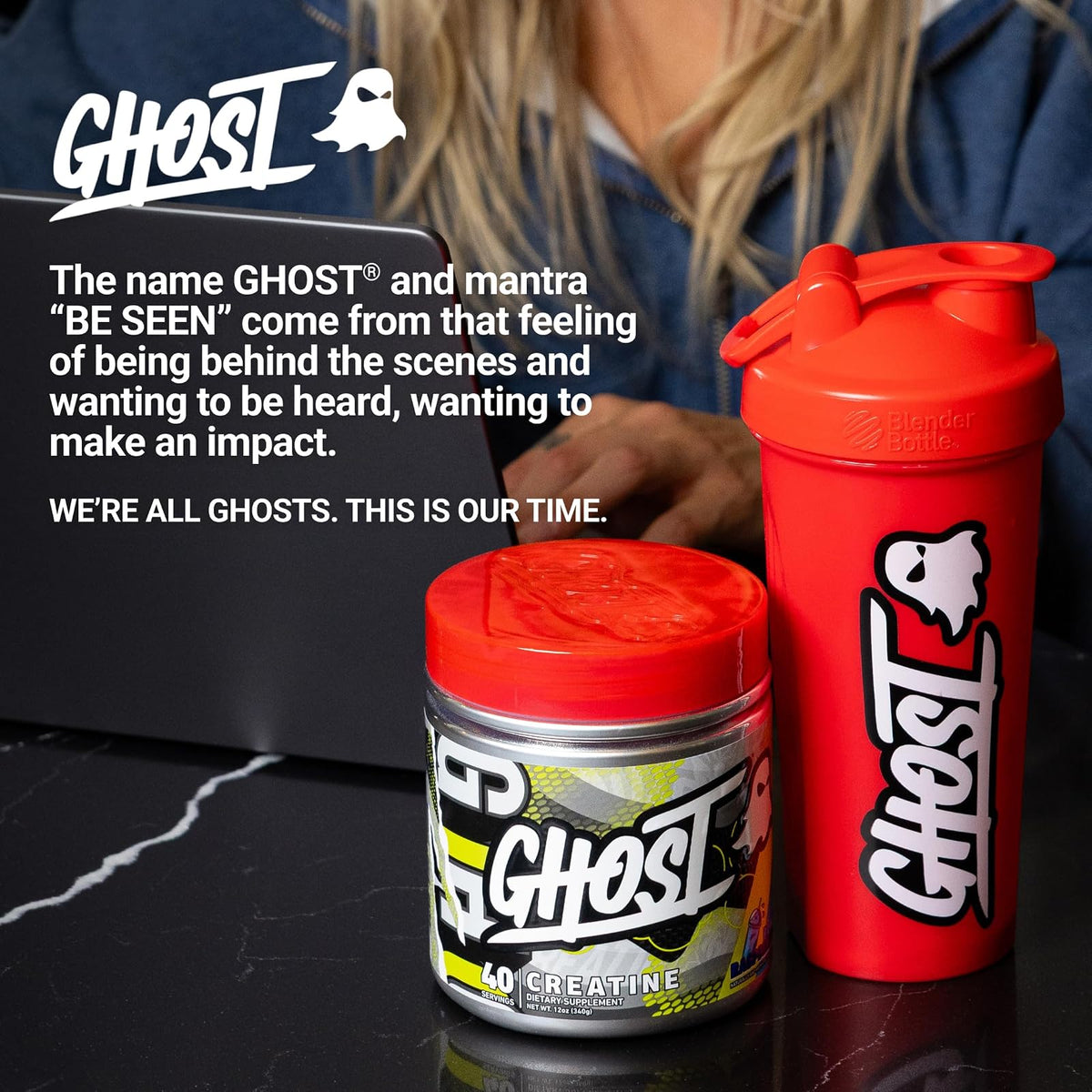 GHOST creatine powder for strength training