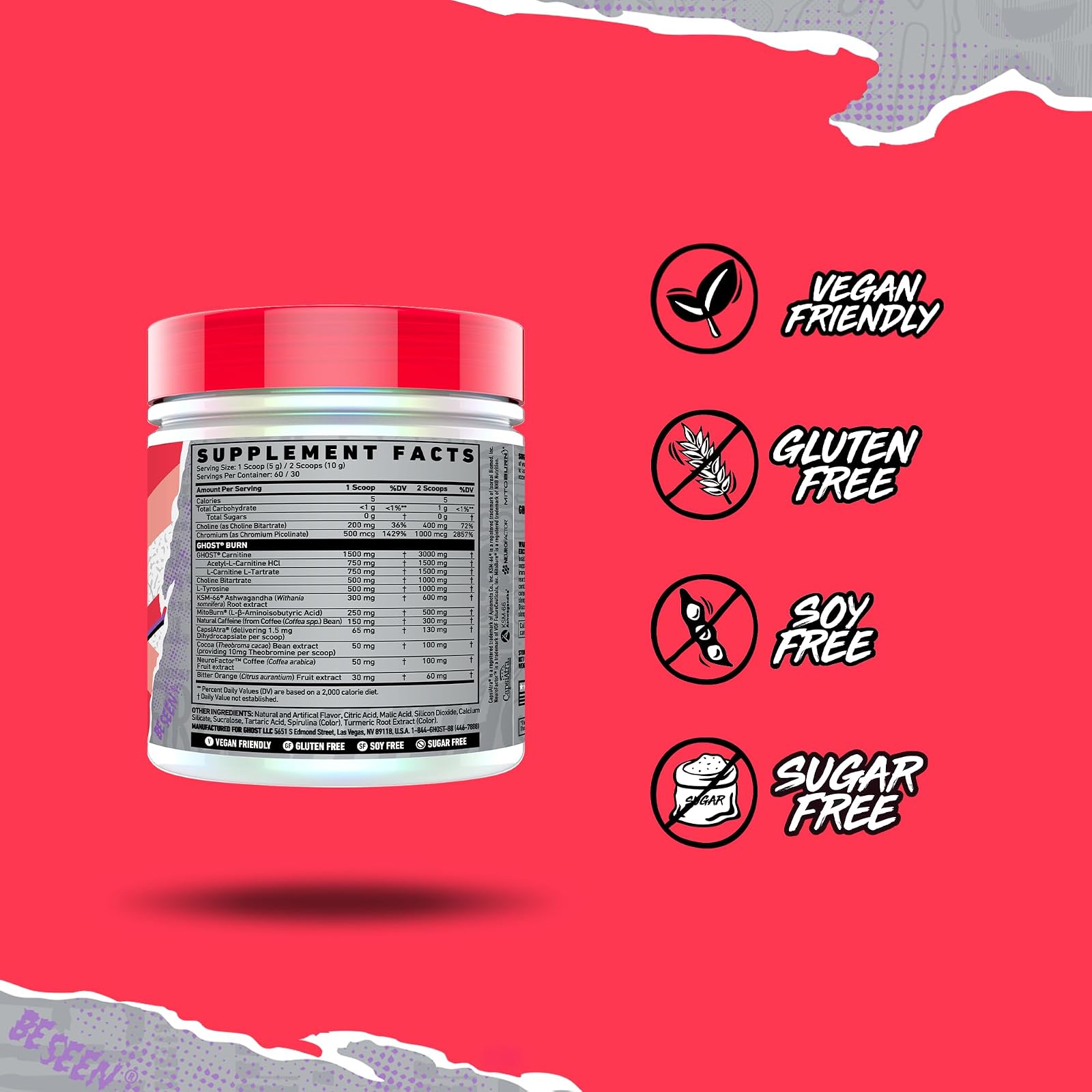 GHOST fat burners for appetite control
