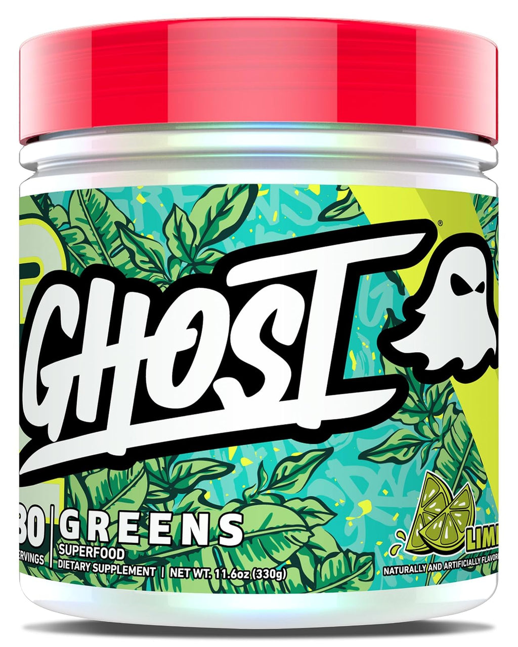 GHOST Greens Powder Lime flavour